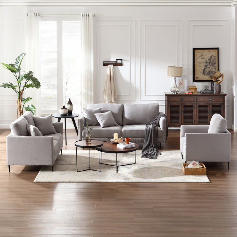 Latitude Run® Guiteres 3- Piece Living Room Set | Wayfair